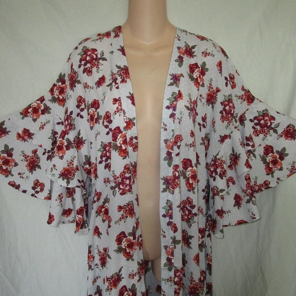 Wrangler | Tops | Wrangler Retro Floral Belted Duster Top Dress Nwt ...